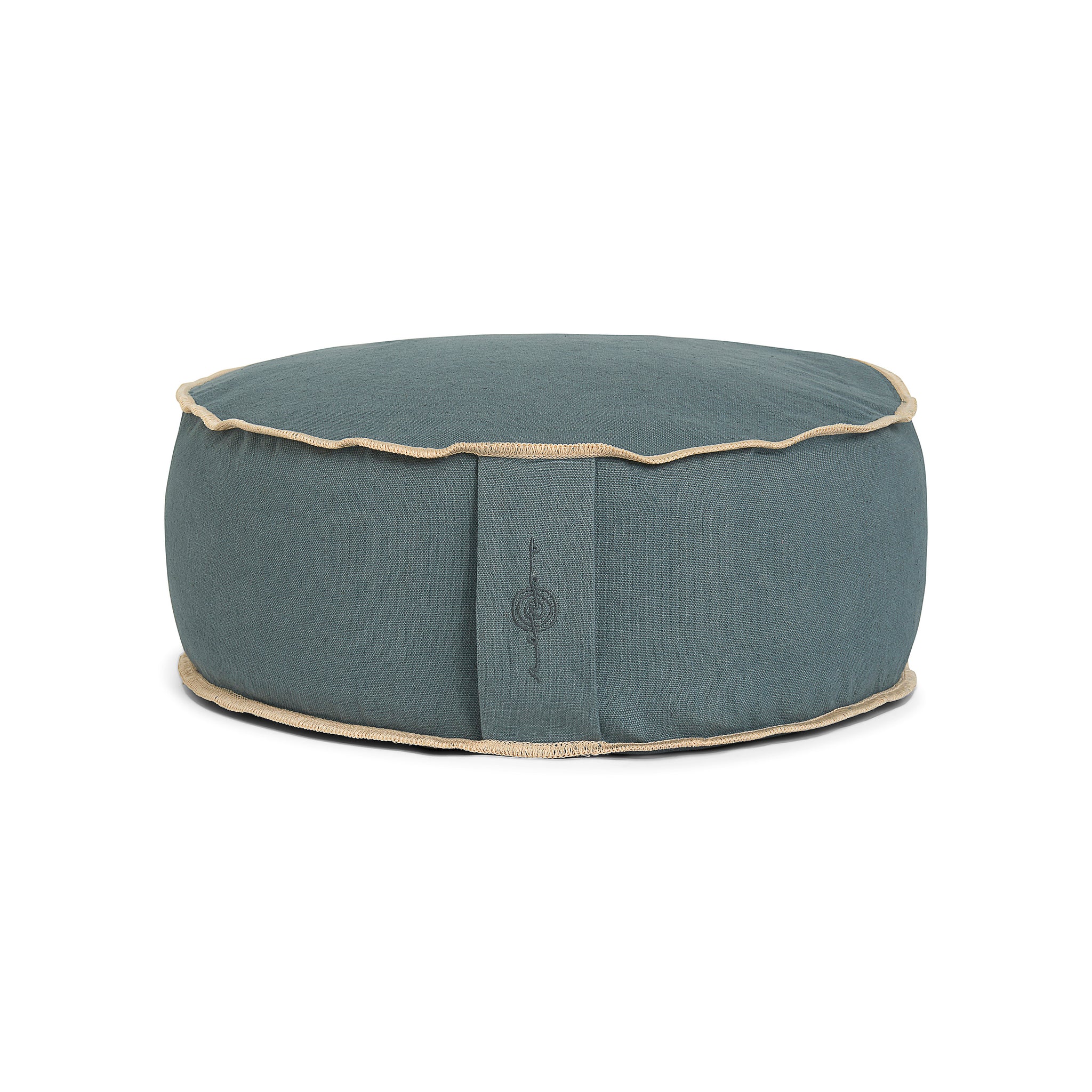 Organic Round Meditation Cushion Zafu | ocean | by renoo