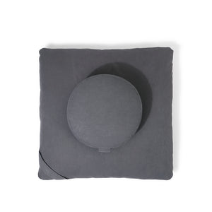 Organic Meditation Cushion Set Zafu+Zabuton | slate | by renoo